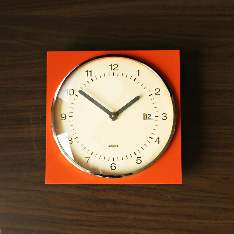 Mid Century Wall Clock - Etsy