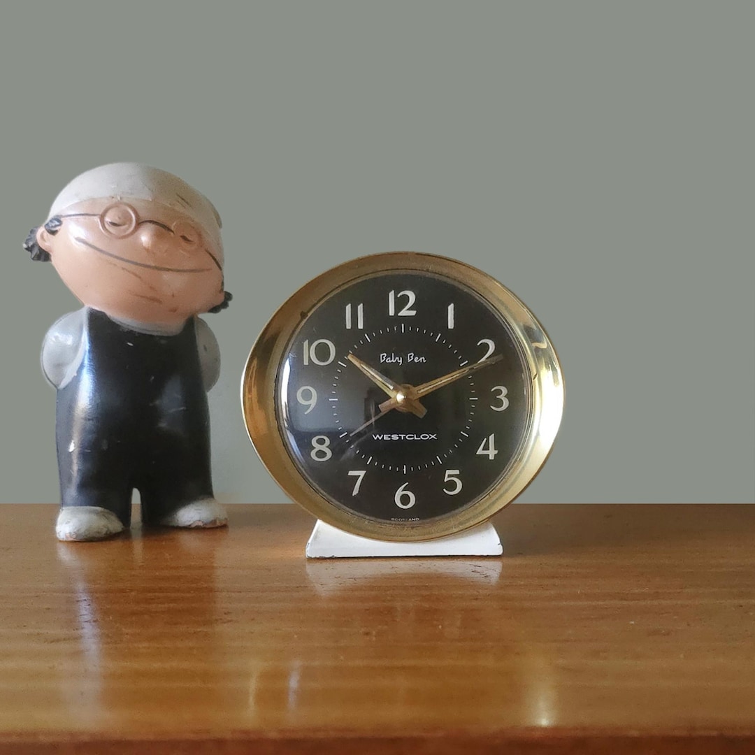 Baby Ben Westclox Alarm Clock – Cream & Black – Mid-century Modern ...