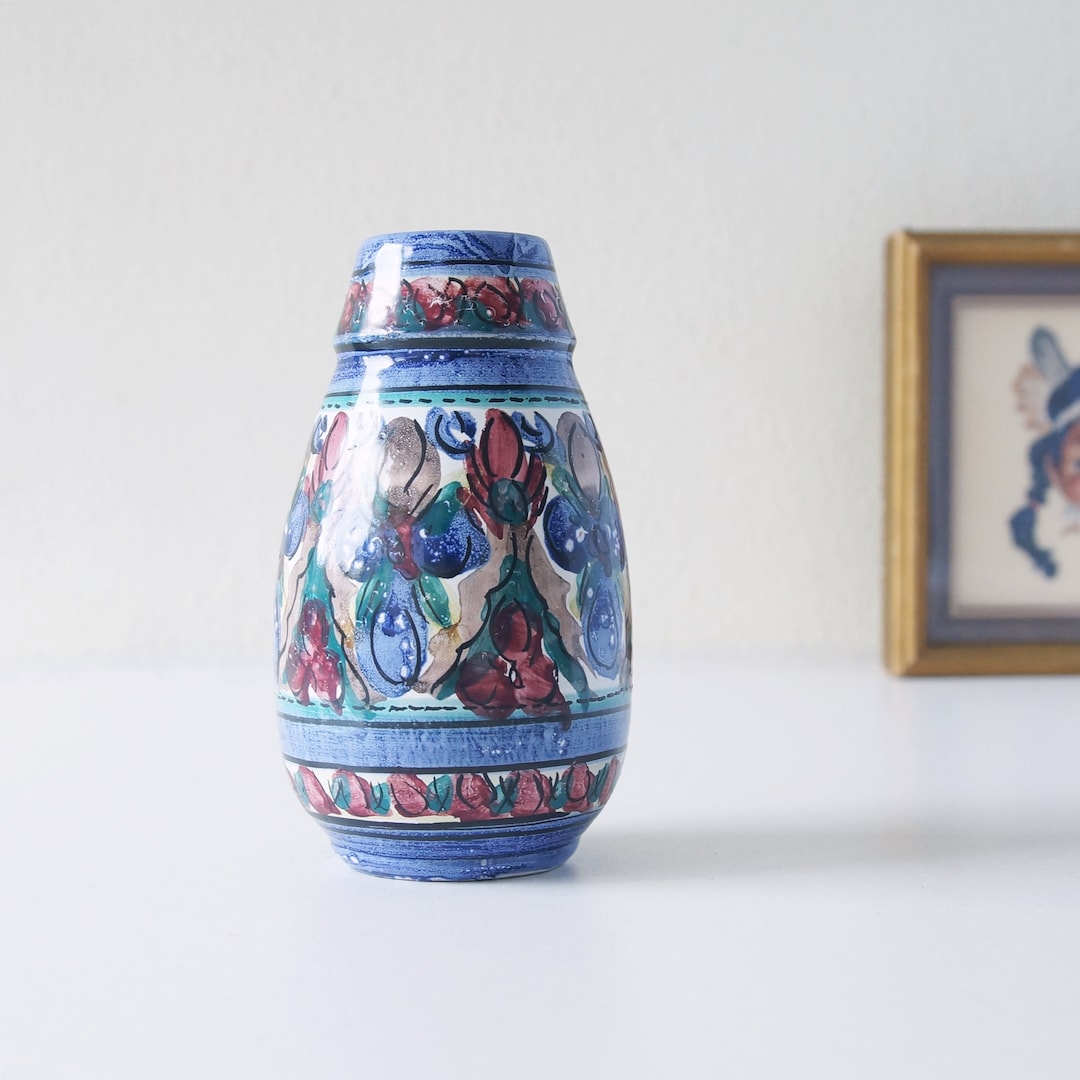 DOK de Olde Kruyk Colorful Mid Century Vase, Decor limburgs Bont Dutch ...