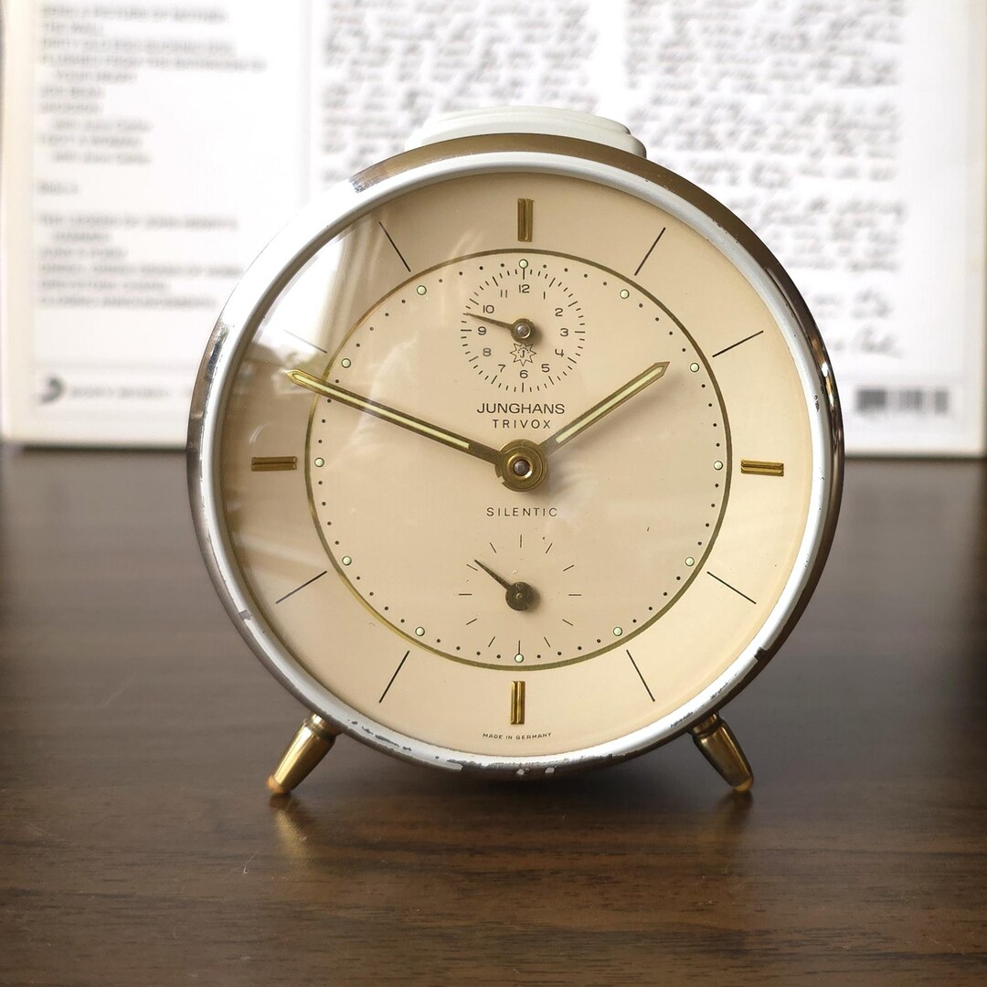 JUNGHANS Mid Century Metal Tri-vox Alarm Clock, Germany - Etsy