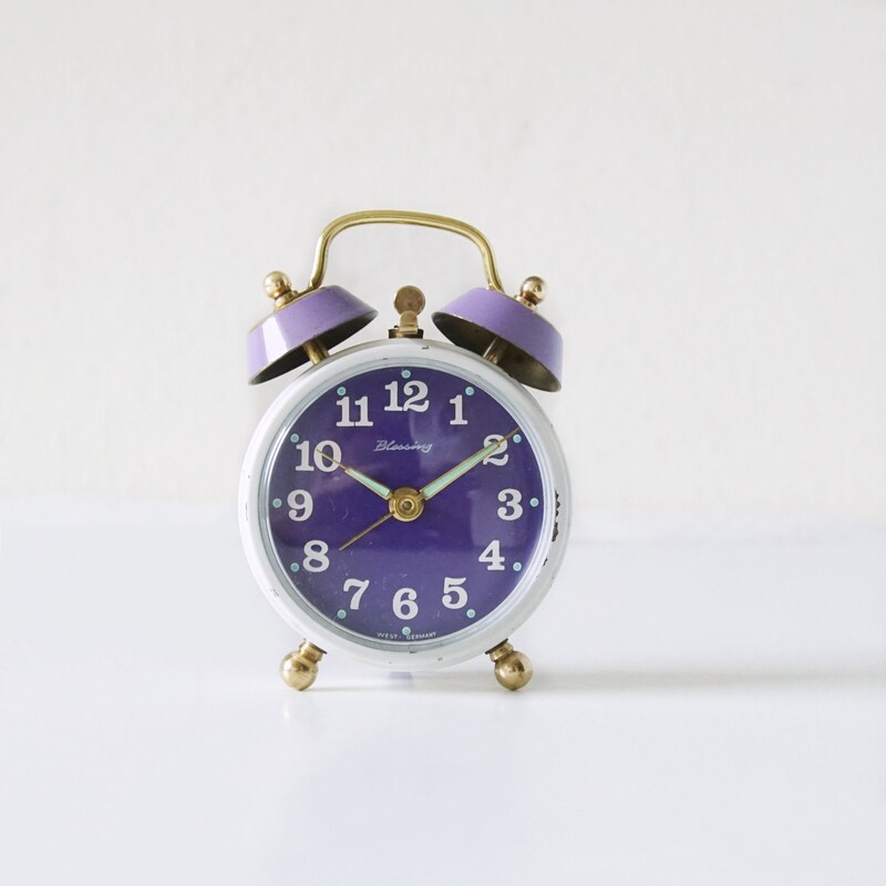 Purple Clock - Etsy