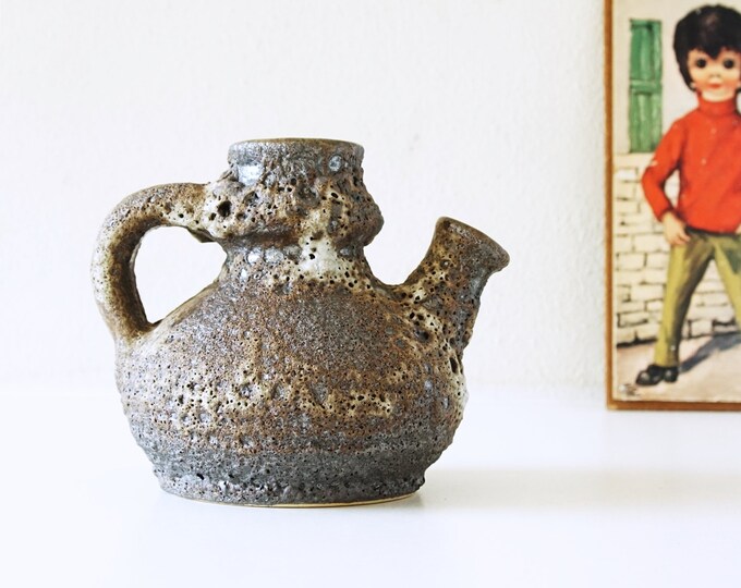 JOPEKO Paris Mid Century Fat Lava Vase, Teapot Shape, West German ...