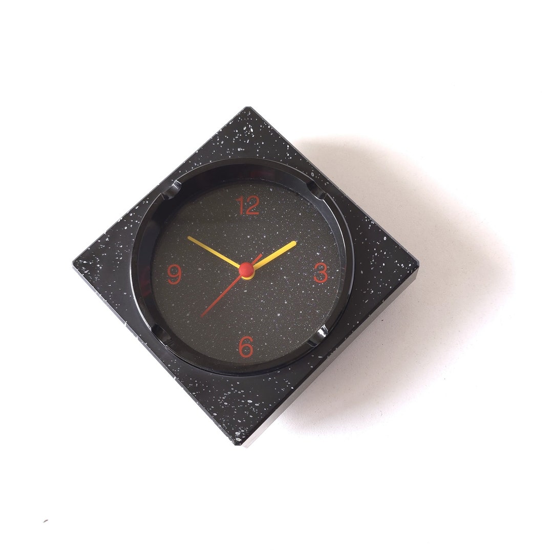 Black and White Post Modern Wall Clock / Desk Clock, Germany - Etsy