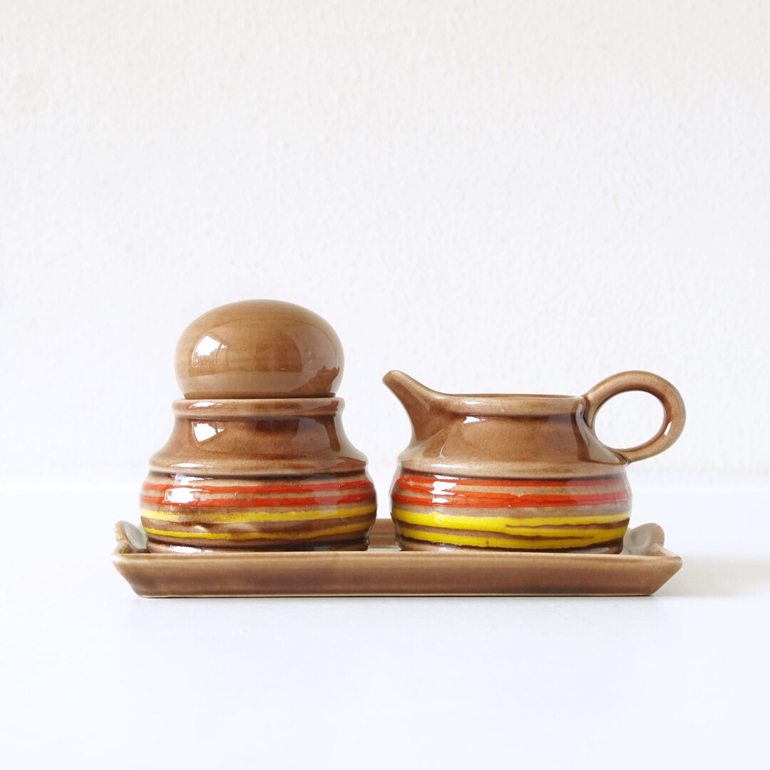 ZELL Am HARMERSBACH, Mid Century Sugar Bowl and Creamer Set. Decor Lima ...