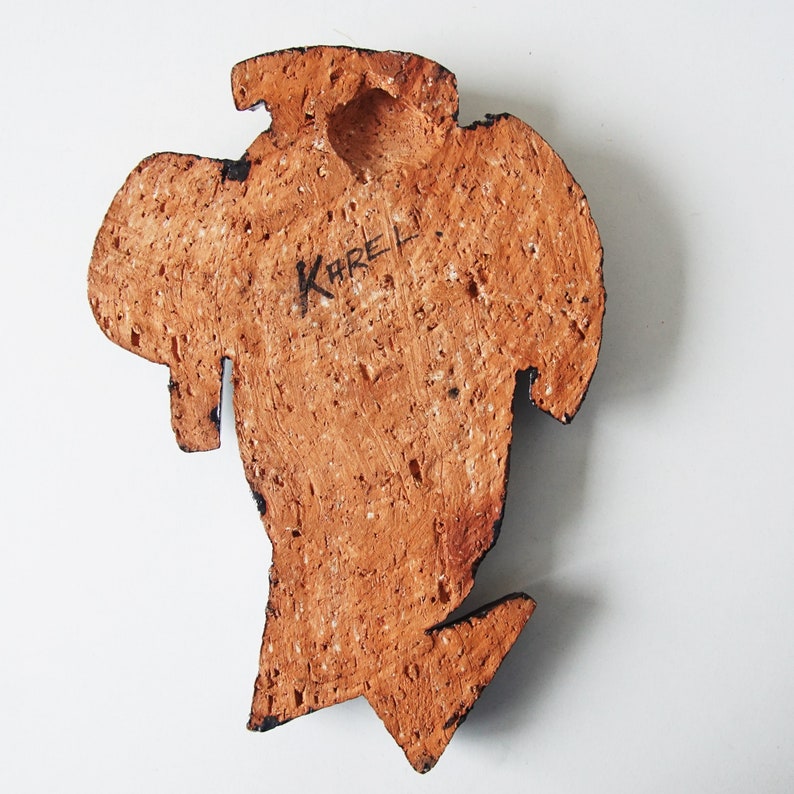 KAREL DUPON Colorful Mid Century Clown Wall Plaque Belgium - Etsy