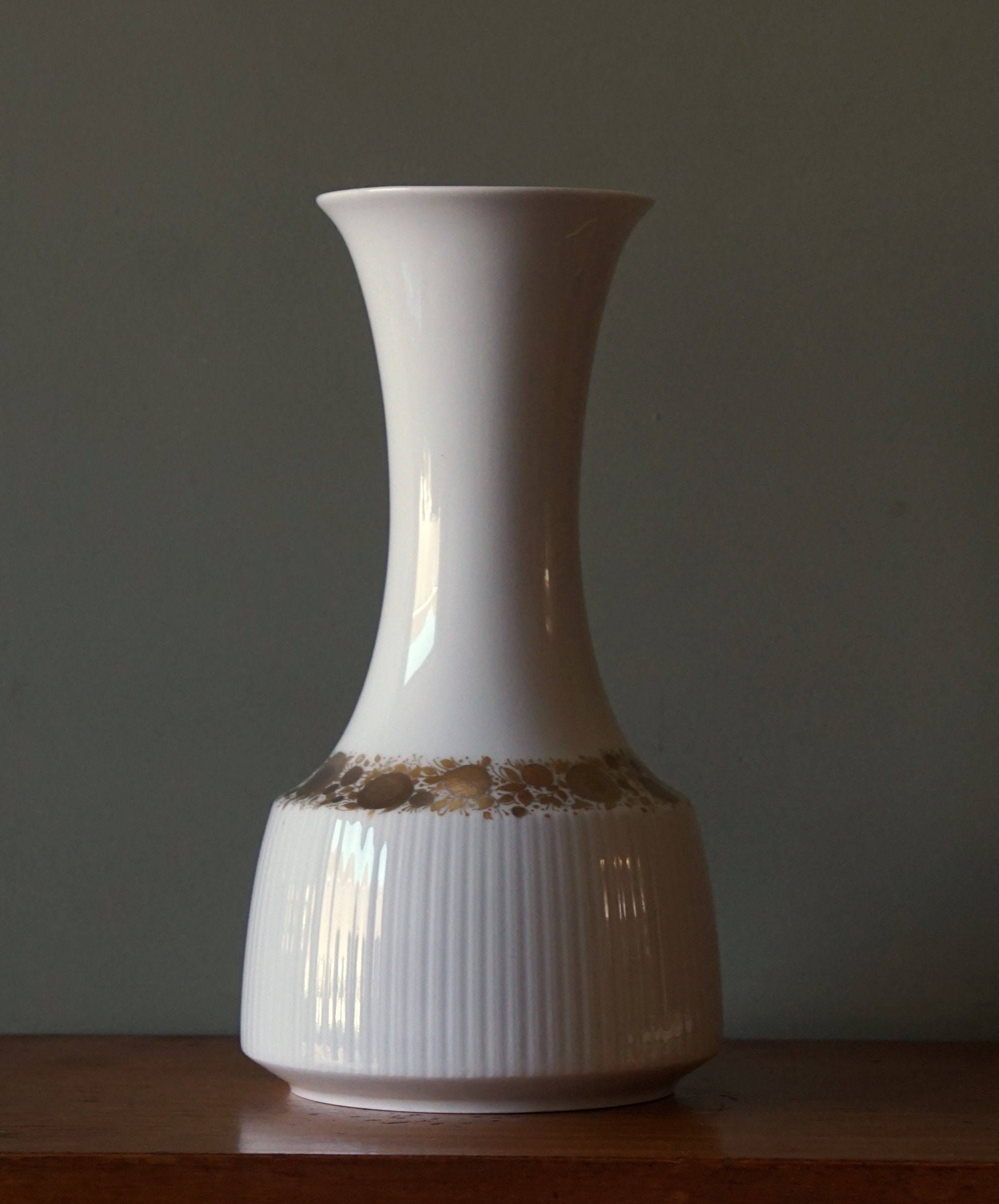 ROSENTHAL Studio Line Large White and Gold Mid Century | Etsy