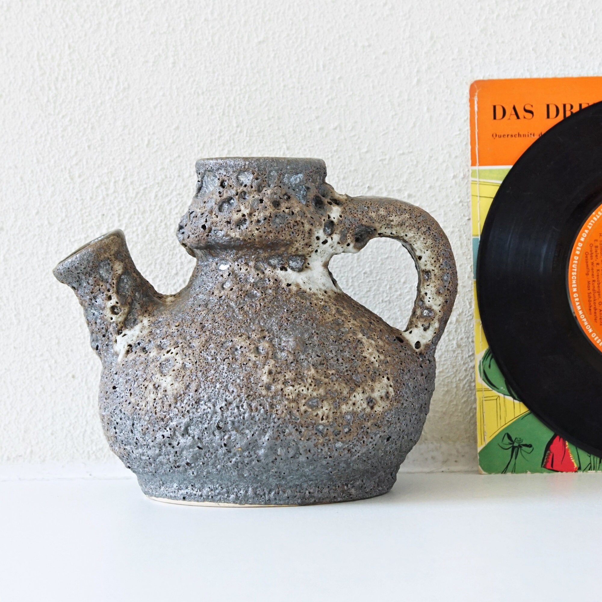 JOPEKO Paris Mid Century Fat Lava Vase Teapot Shape West - Etsy