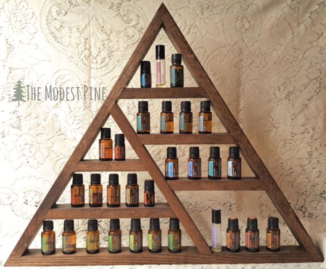 Essential Oil Triangle Shelf - Etsy