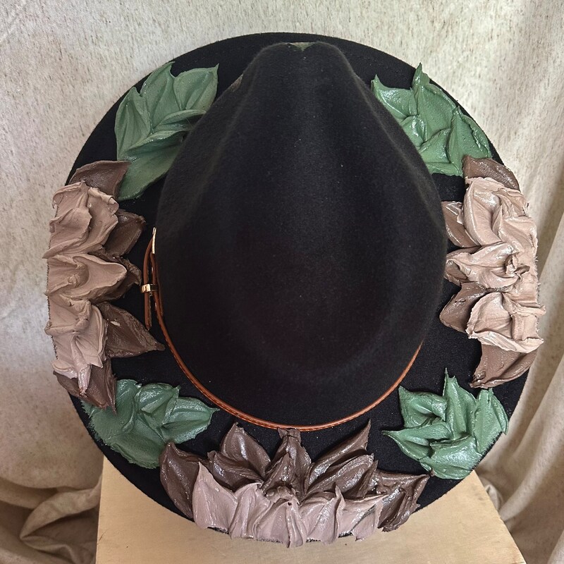 Painted Fedora Hat - Etsy