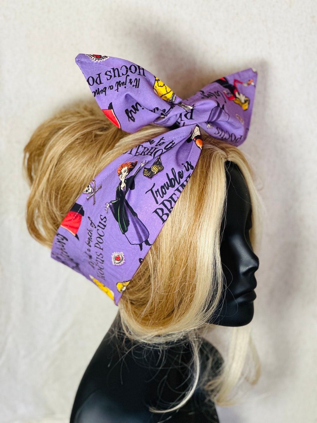 Wired Headband, Hocus Pocus, Bendable Hair Wrap, Boho Headband, Twist ...