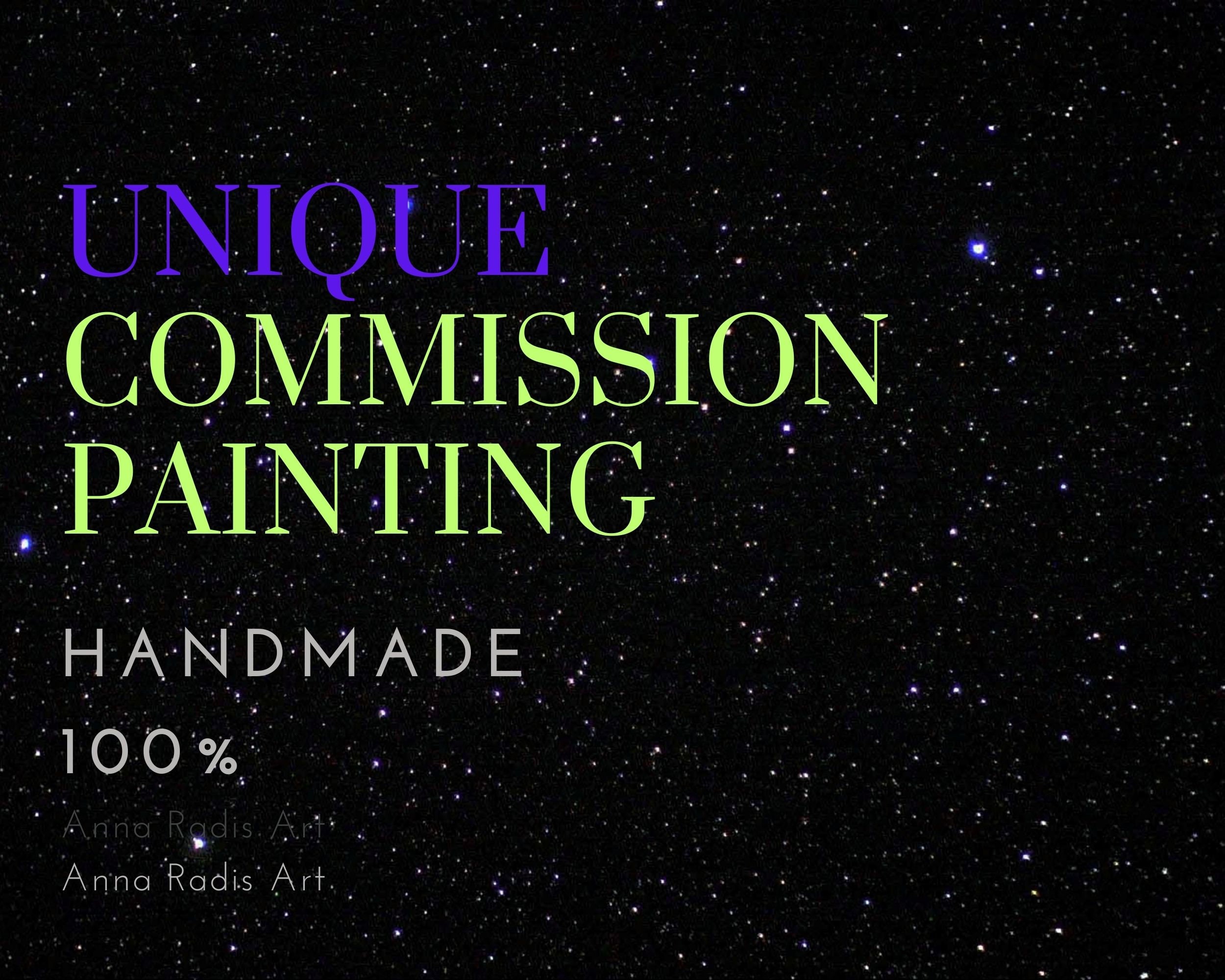 Original Art Commission, Custom Artwork Abstract, Painting Commission ...