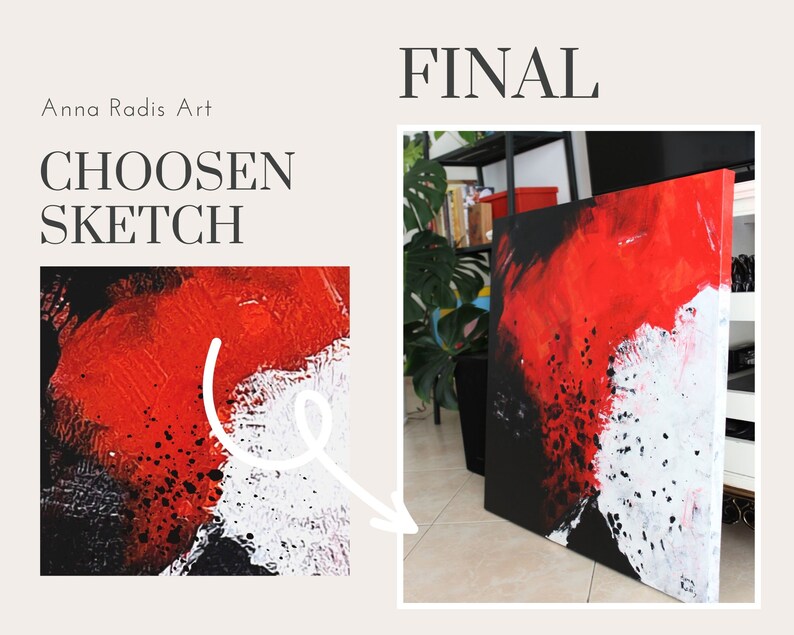 Original Art Commission, Custom Artwork Abstract, Painting Commission ...