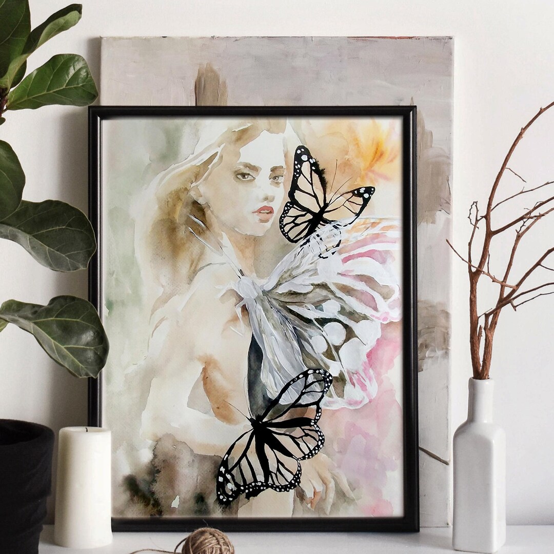 Original Watercolor Woman Painting, Watercolor Figure, Watercolour ...