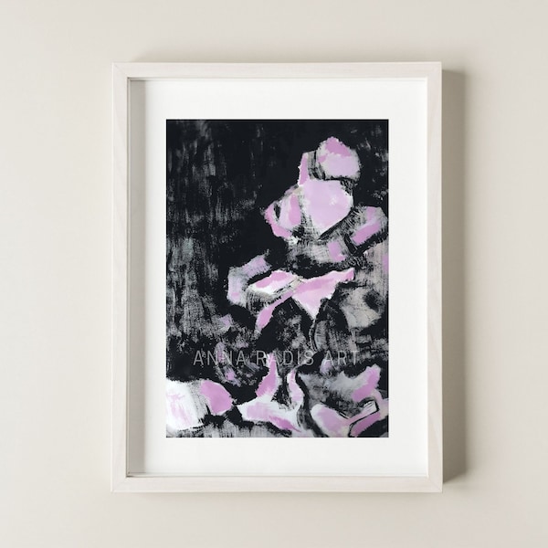 Lilac Abstract Art - Etsy