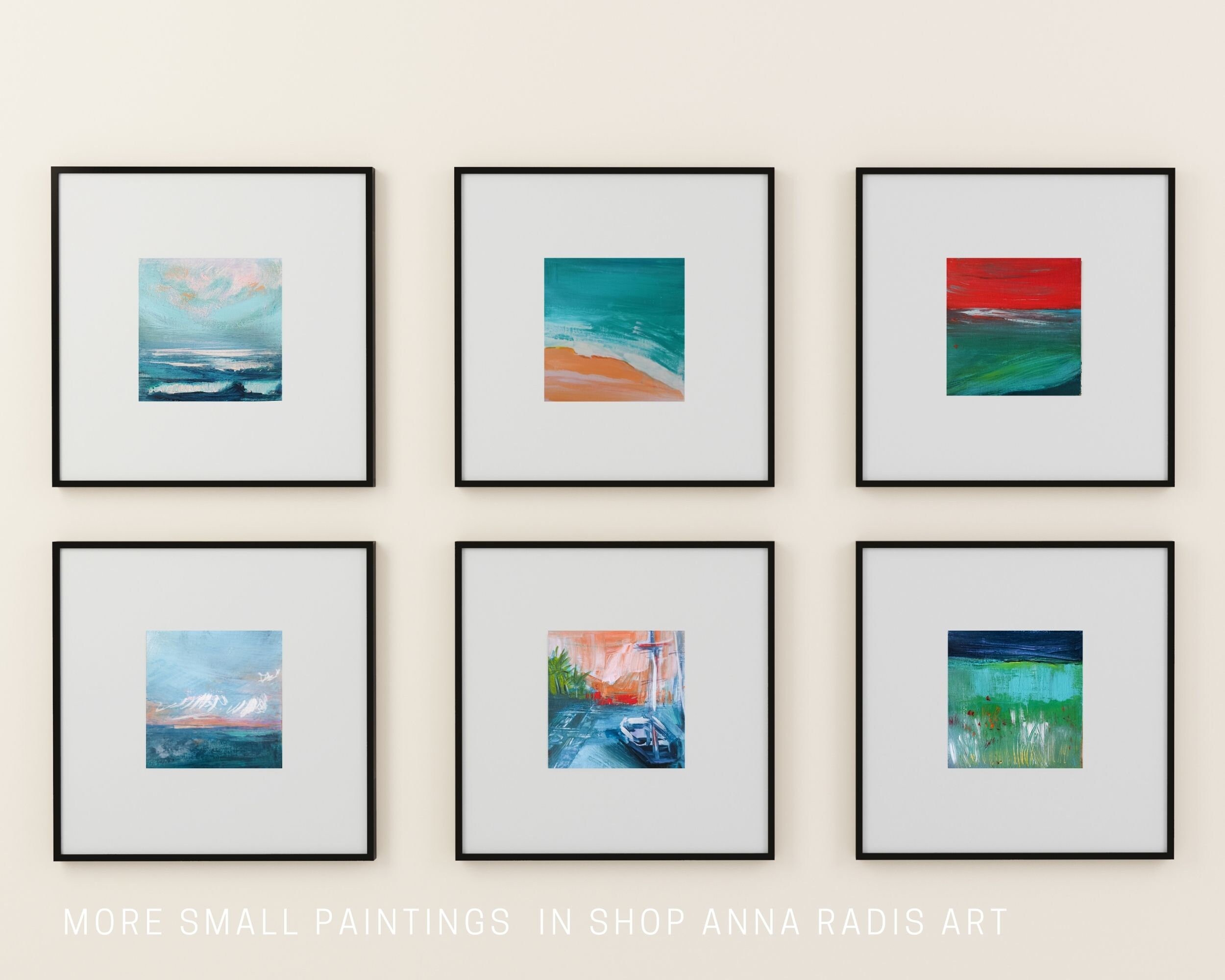 Sunset Miniature Painting Mini Artwork Yacht Painting - Etsy