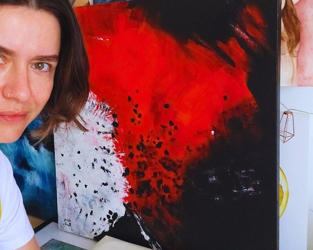 Original Art Commission, Custom Artwork Abstract, Painting Commission ...