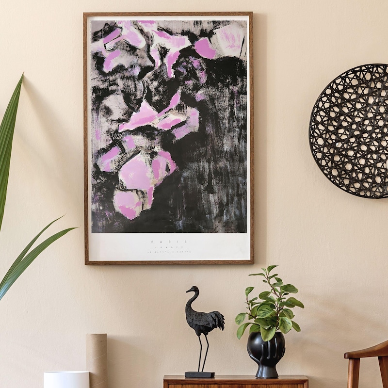 Lilac Abstract Art - Etsy