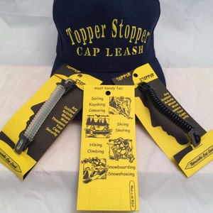Retractable Cap Hat Leash Retainer Keeper TOPPER STOPPER Wind Land ...