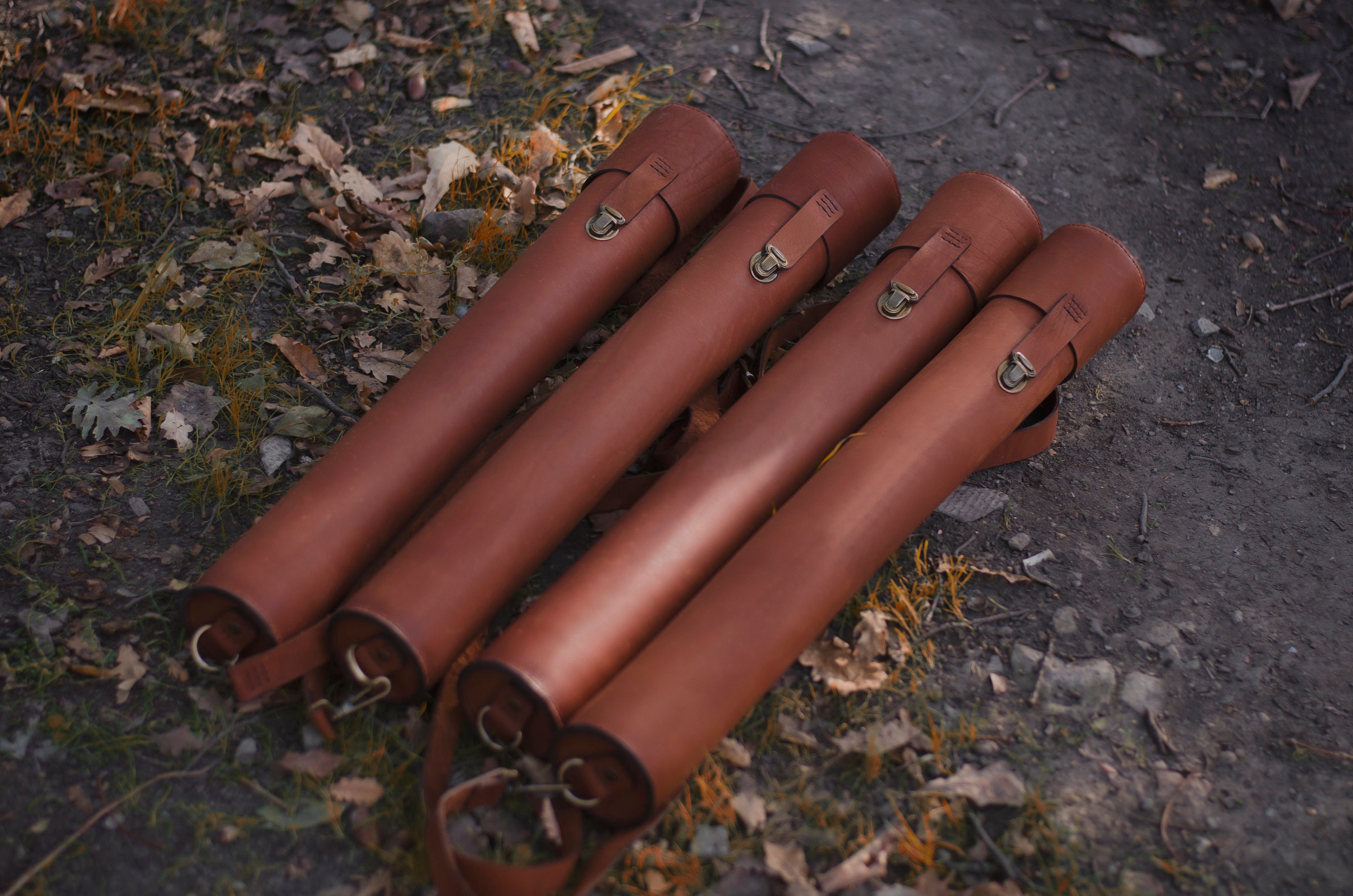 Document leather tube case travel holder blueprint case | Etsy