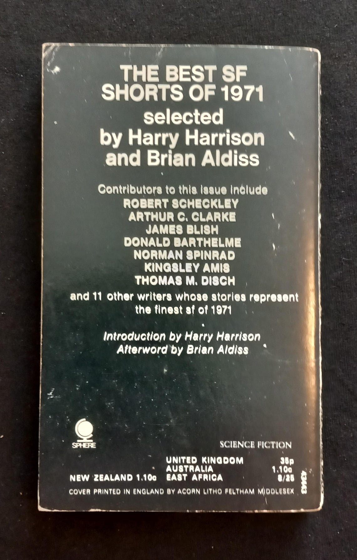 Harry Harrison (ed) - the Year's Best Science Fiction No.5 (sphere 1972 ...