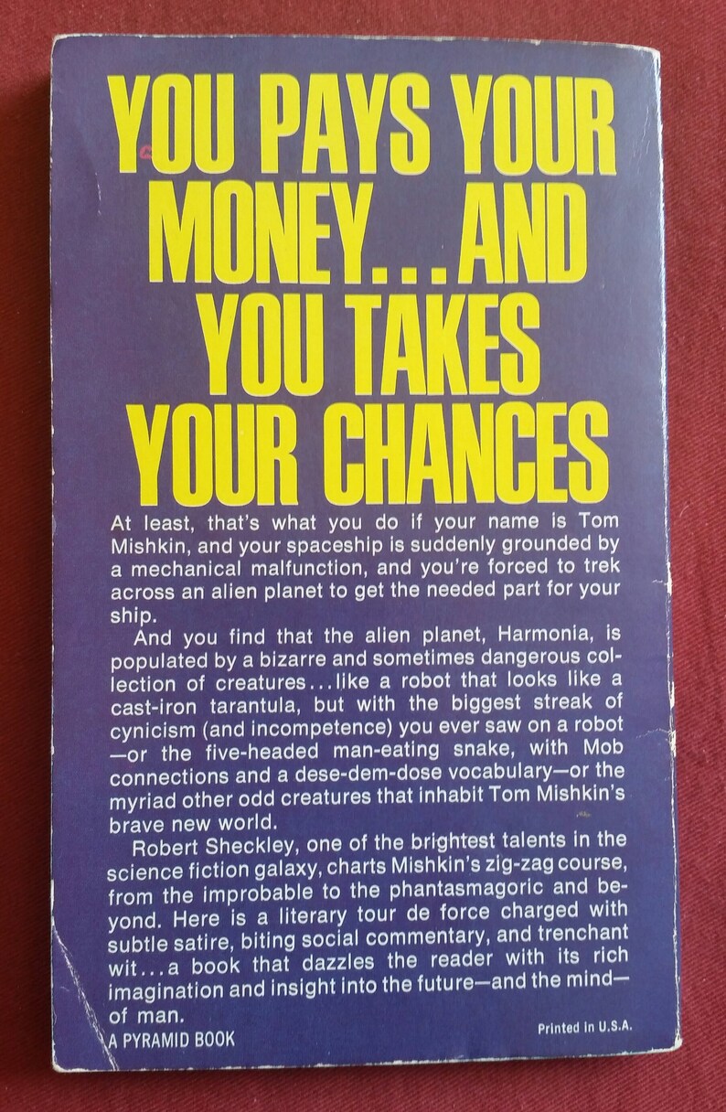 Robert Sheckley - Options (pyramid 1975) - Etsy