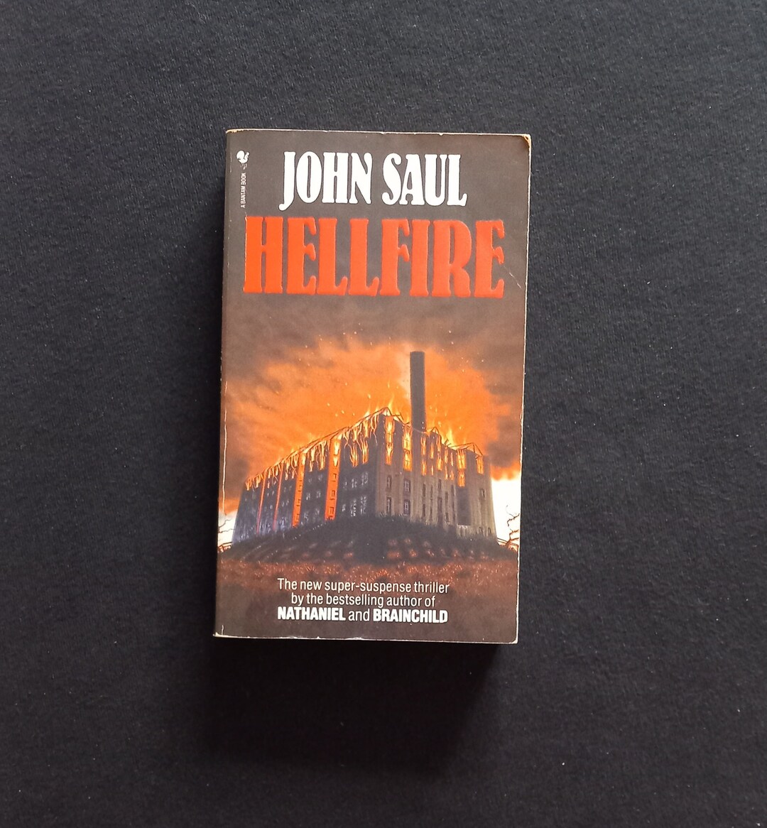 John Saul Hellfire bantam Books 1986 Vintage Horror Paperback - Etsy
