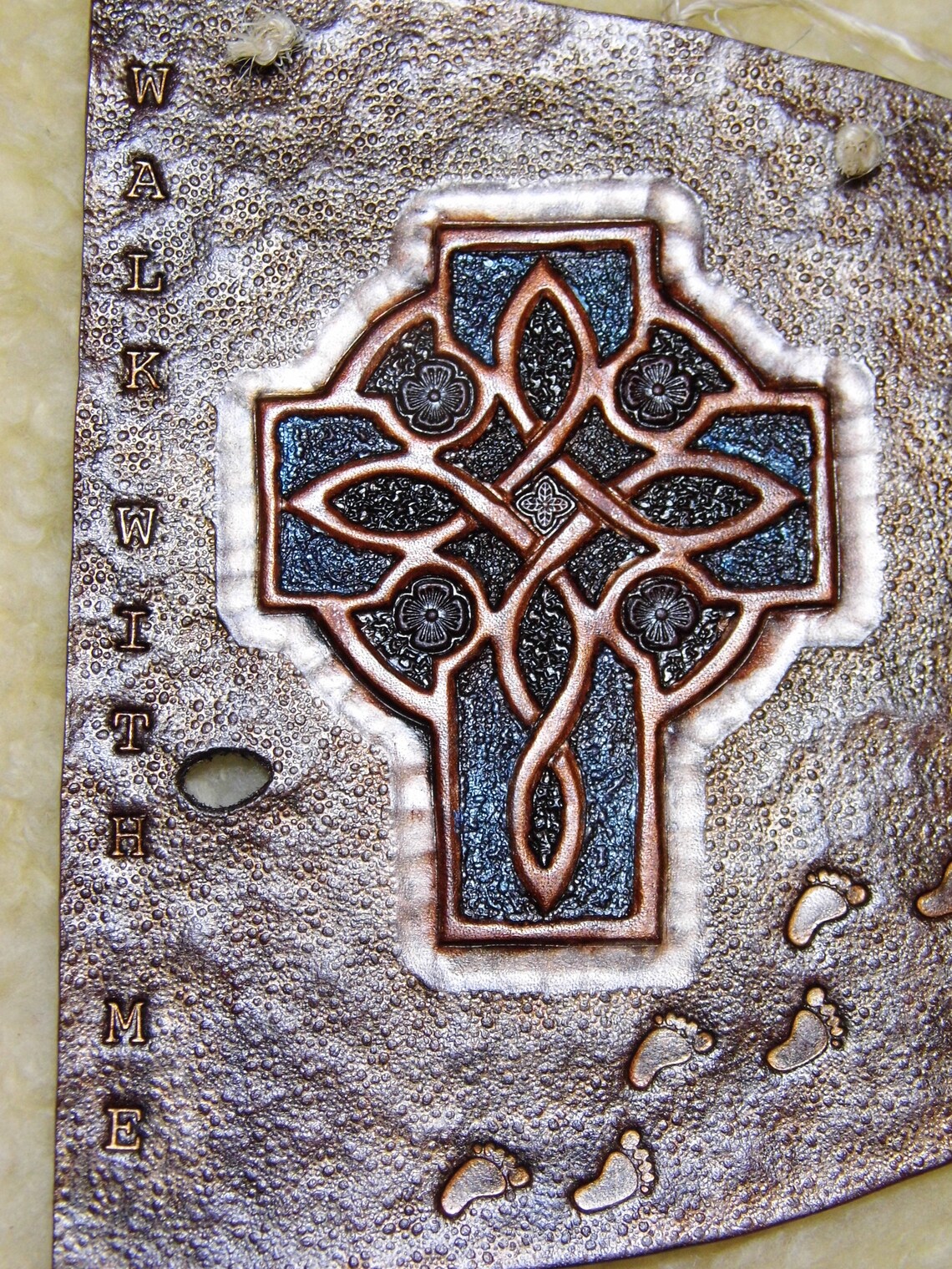 Croix en cuir, Croix, Spirituel, Fait main, Dieu, Espoir, Foi, Tenture ...