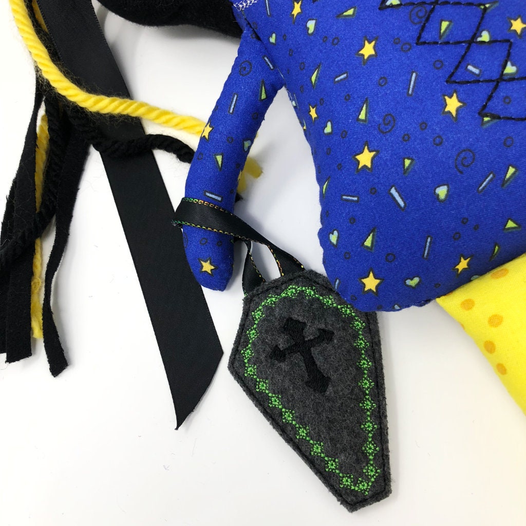 Cute Vampire Girl Doll, Halloween Vampire Party Theme, Handmade Fabric ...