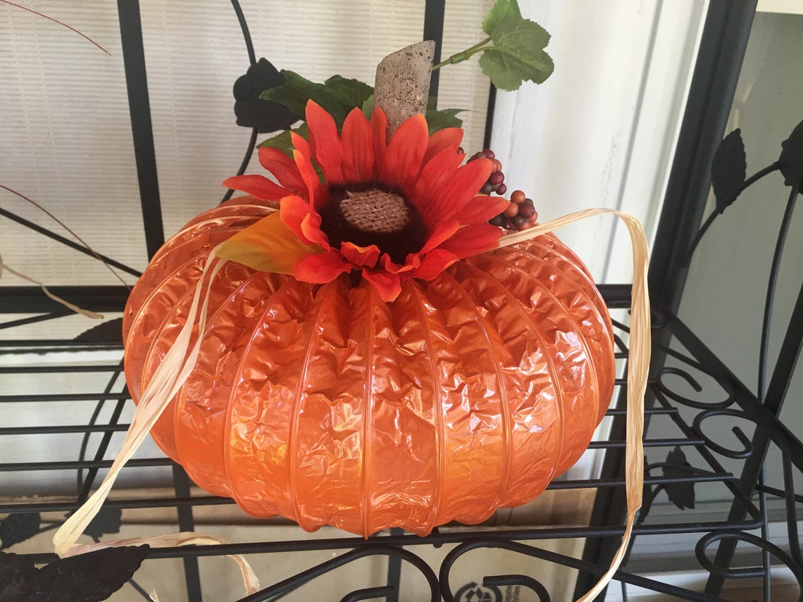 Fun Rustic Pumpkin Rustic Pumpkins Rustic Decor Country | Etsy