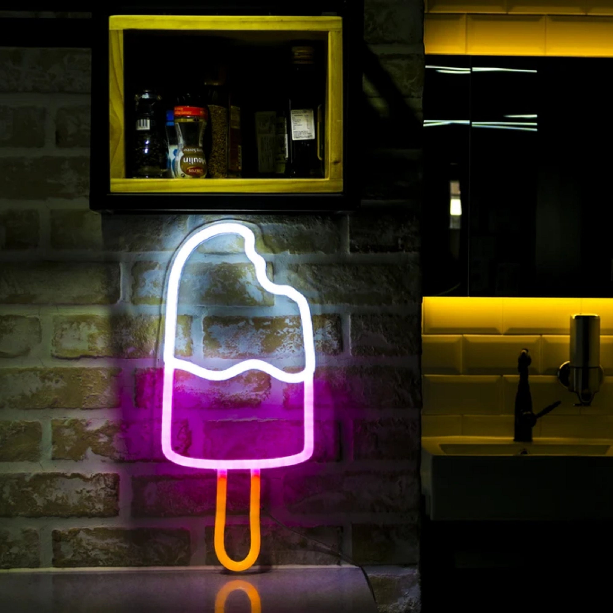 Ice Cream LED Neon Sign Ice Cream Birthday Ice Cream Art - Etsy