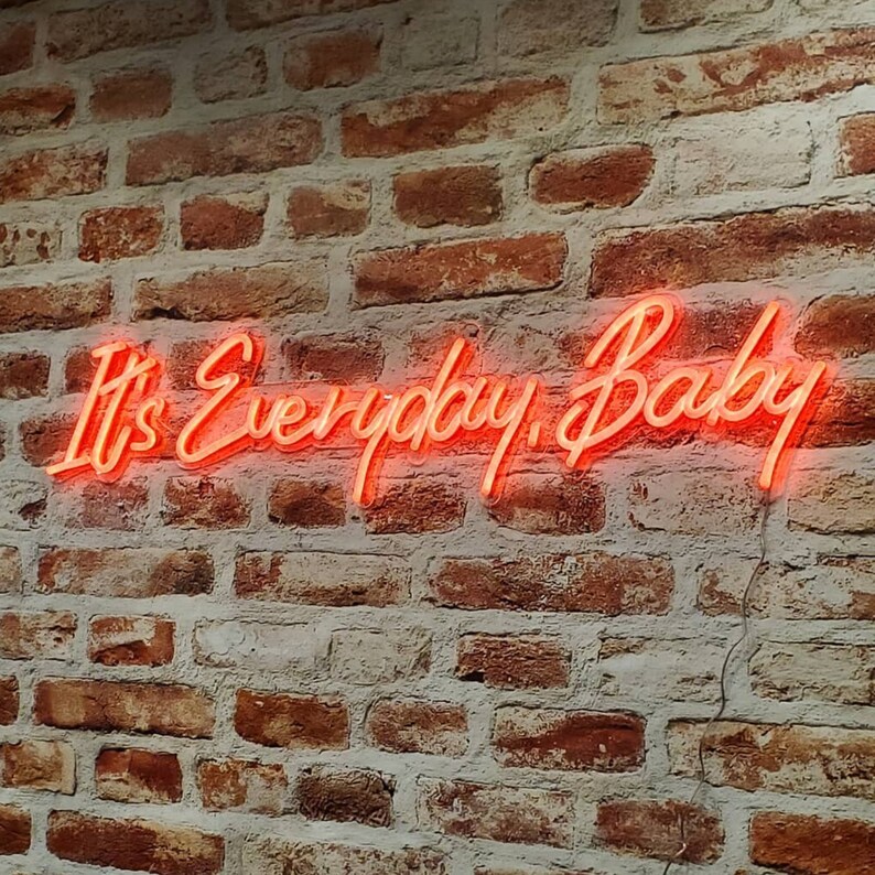 Neon Sign Custom LED Neon Sign Quote Inspiration Letter | Etsy