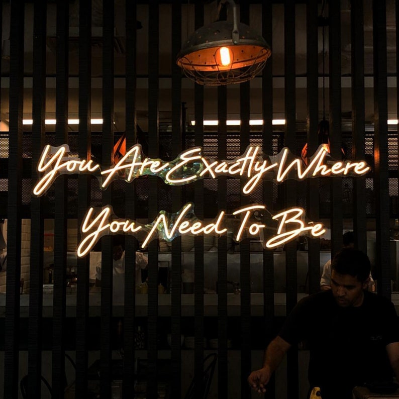 Neon Sign Custom LED Neon Sign Quote Inspiration Letter | Etsy