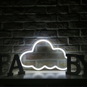 Cloud LED Neon Sign, Cloud Art, Neon for Home, Cloud, Hanging Cloud ...