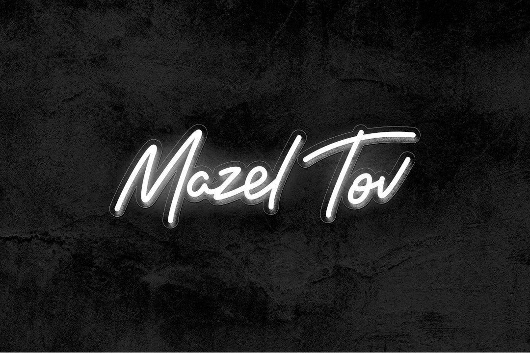 Mazel Tov | LED Neon Sign, Mazel Tov Decor, Mazel, Mazel Tov Gift ...