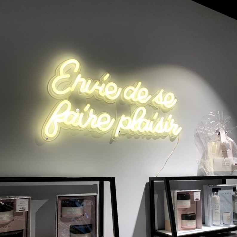 Neon Sign Custom LED Neon Sign Quote Inspiration Letter | Etsy