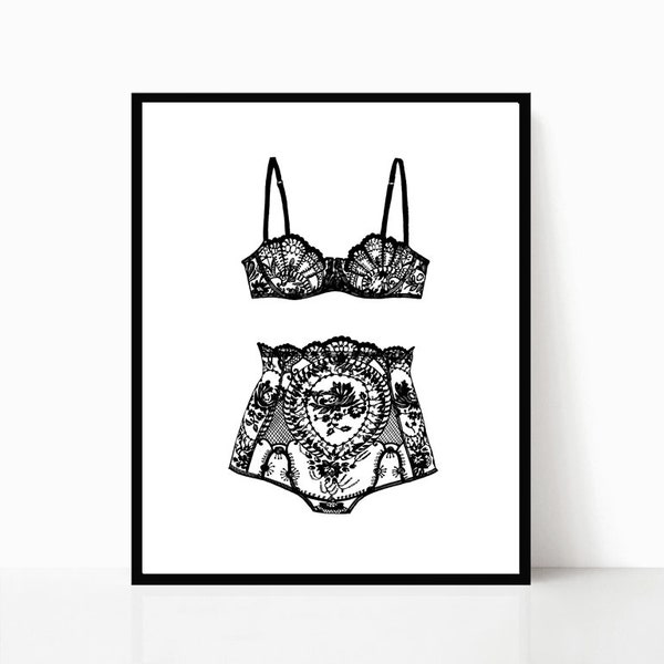 Sexy Lingerie Art - Etsy
