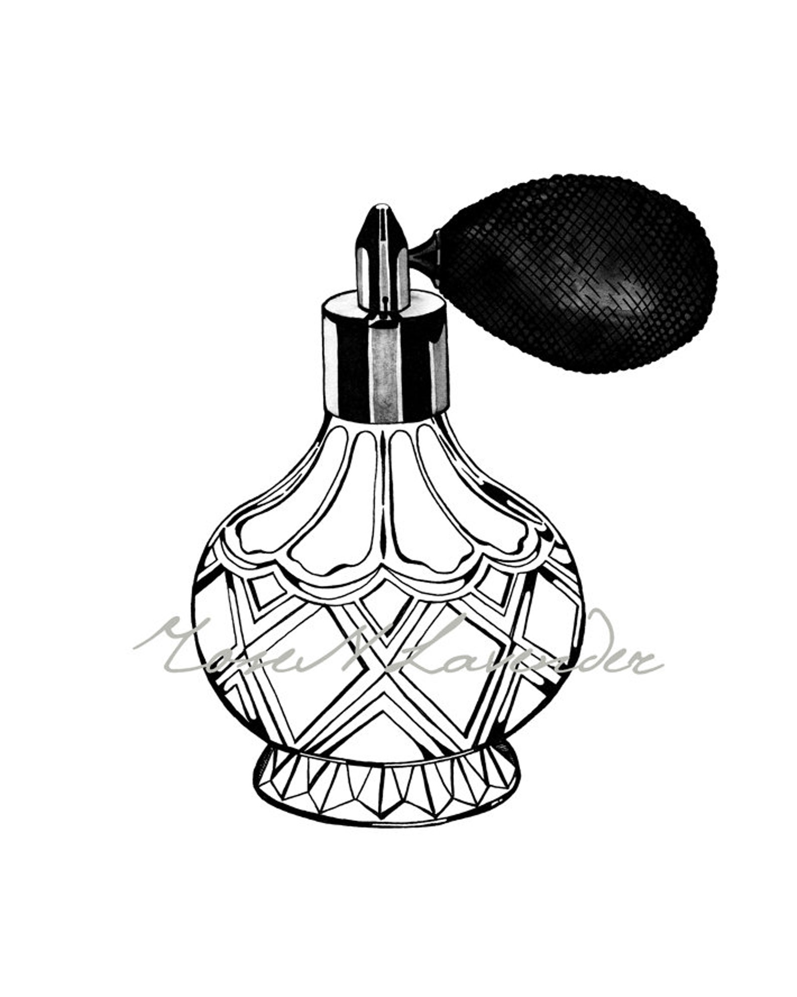Perfume Bottle Print, Vintage Perfume Art, Dressing Table Art ...