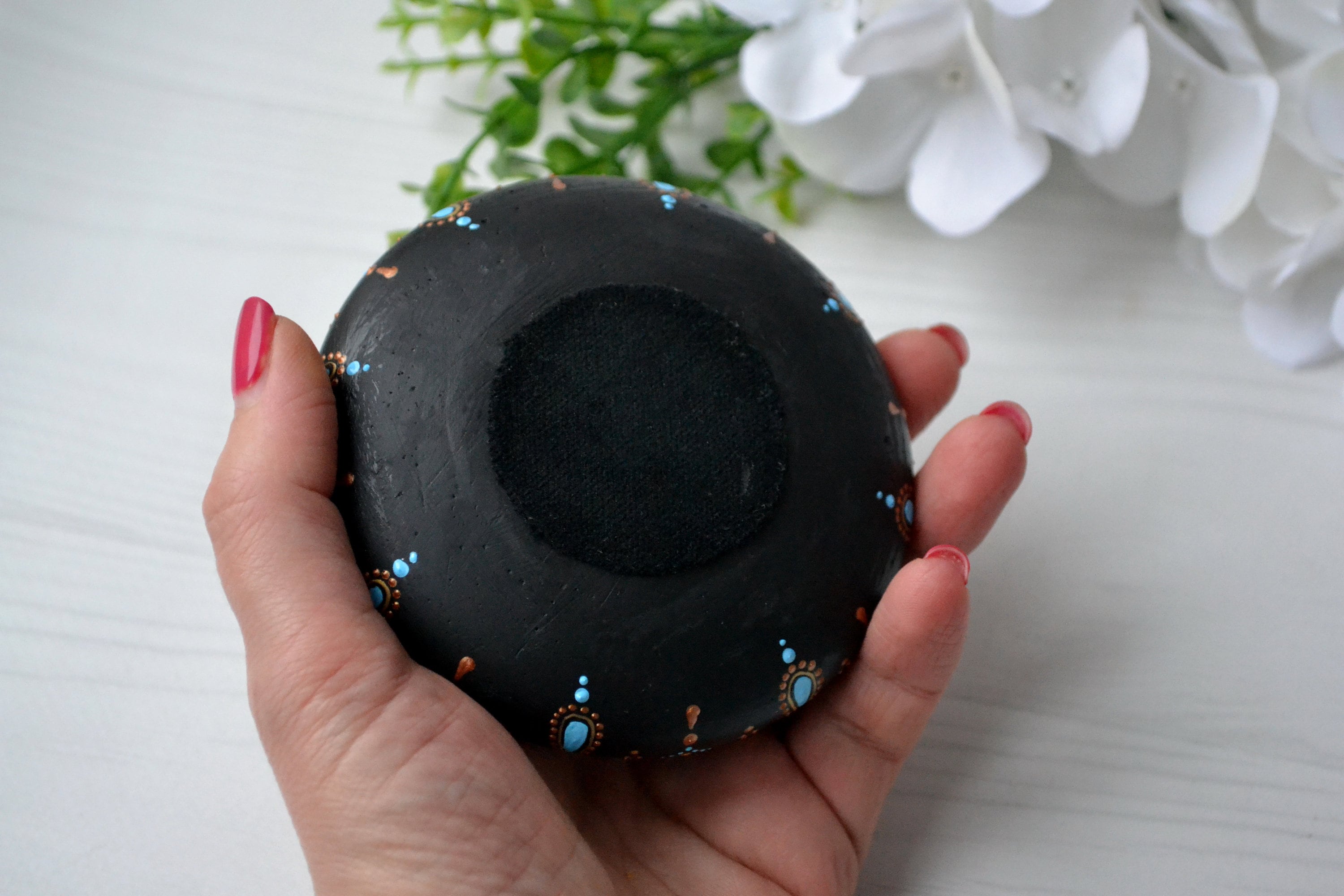 Mandala Painted Stone Large Painted Rocks Paperweight - Etsy