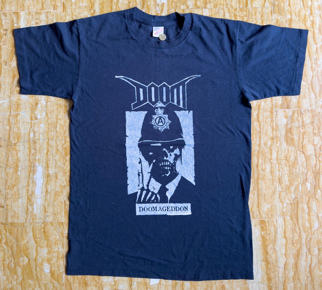 DOOM Doomageddon 80s Vintage Diy Black T-shirt Very Rare - Etsy