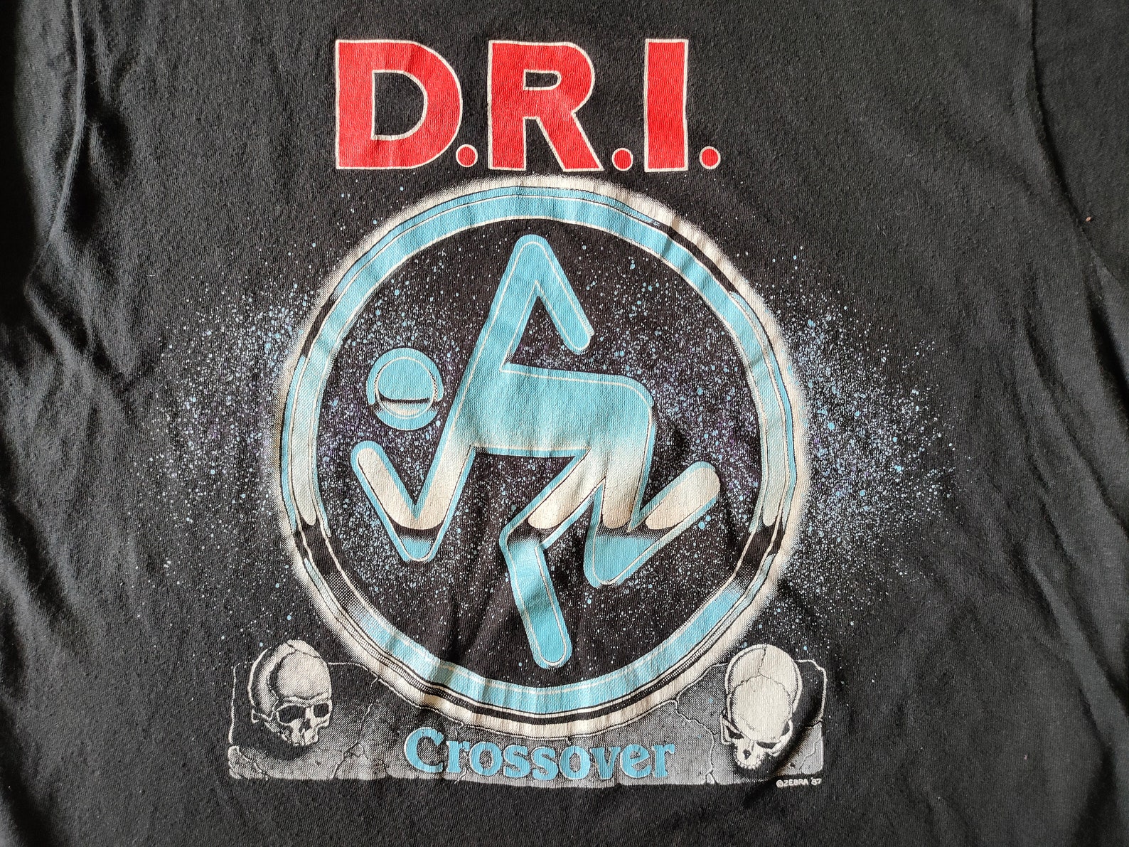 D.R.I. CROSSOVER Vintage '87 Black T-shirt Thrash Metal Hardcore Huston ...