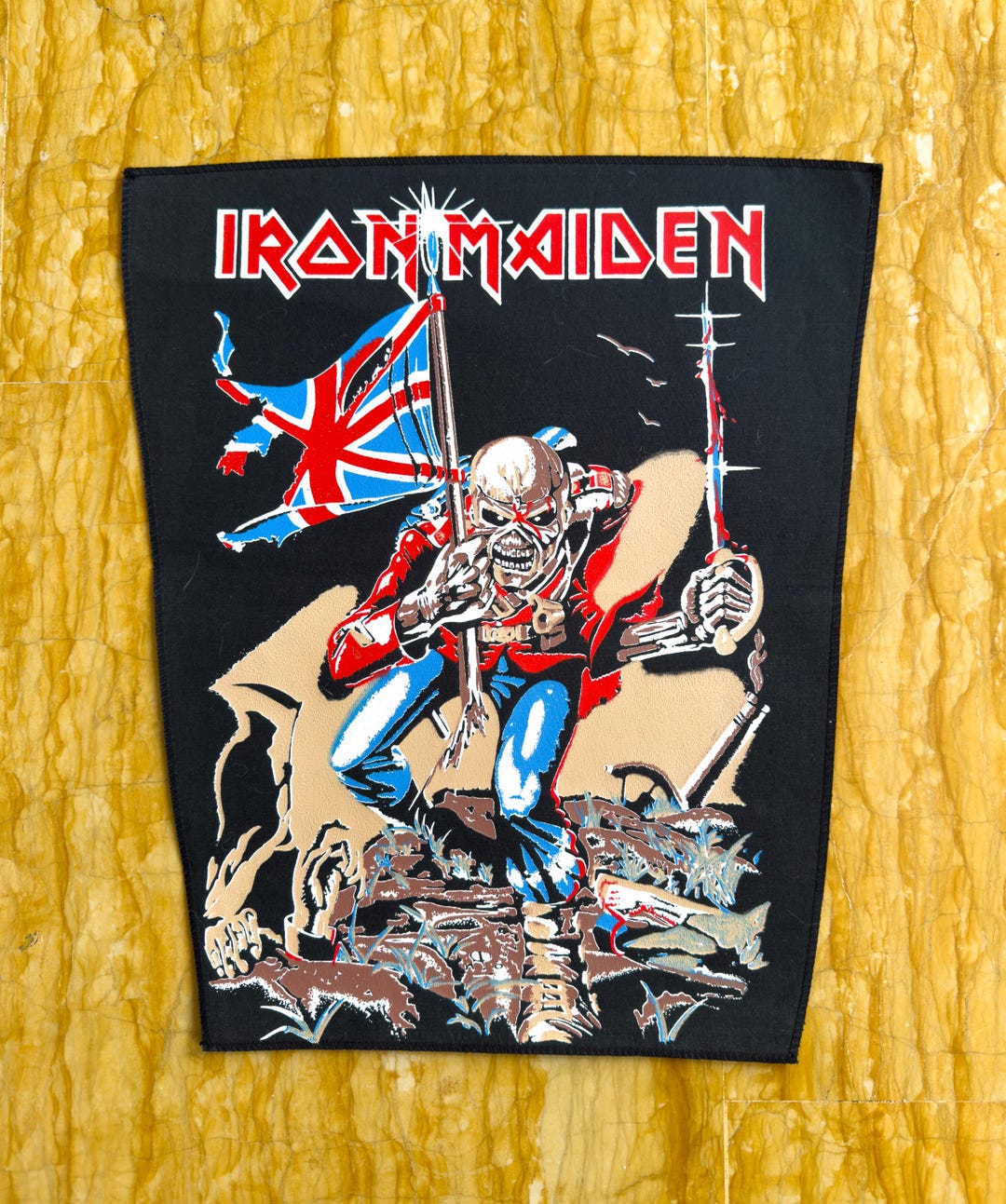 IRON MAIDEN the Trooper 80's Nos Vintage Back Patch - Etsy