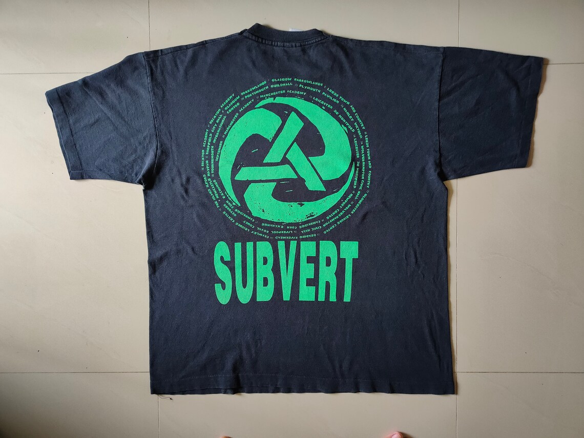 THE LEVELLERS BELARUSE 1993 Vintage Black T-shirt Folk Rock Subvert ...