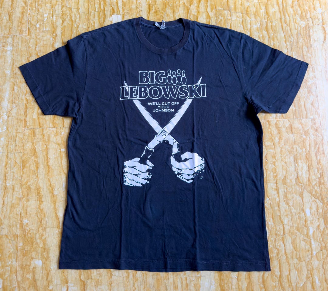 THE BIG LEBOWSKI Vintage Black T-shirt - Etsy