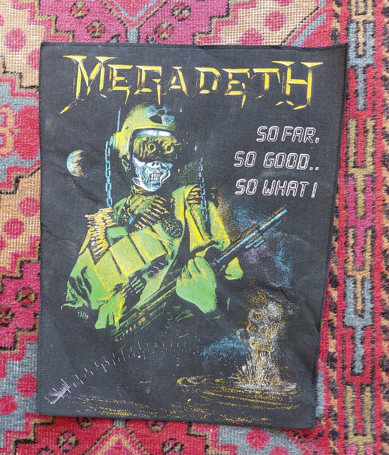 MEGADETH Original 80s Back Patch - Etsy
