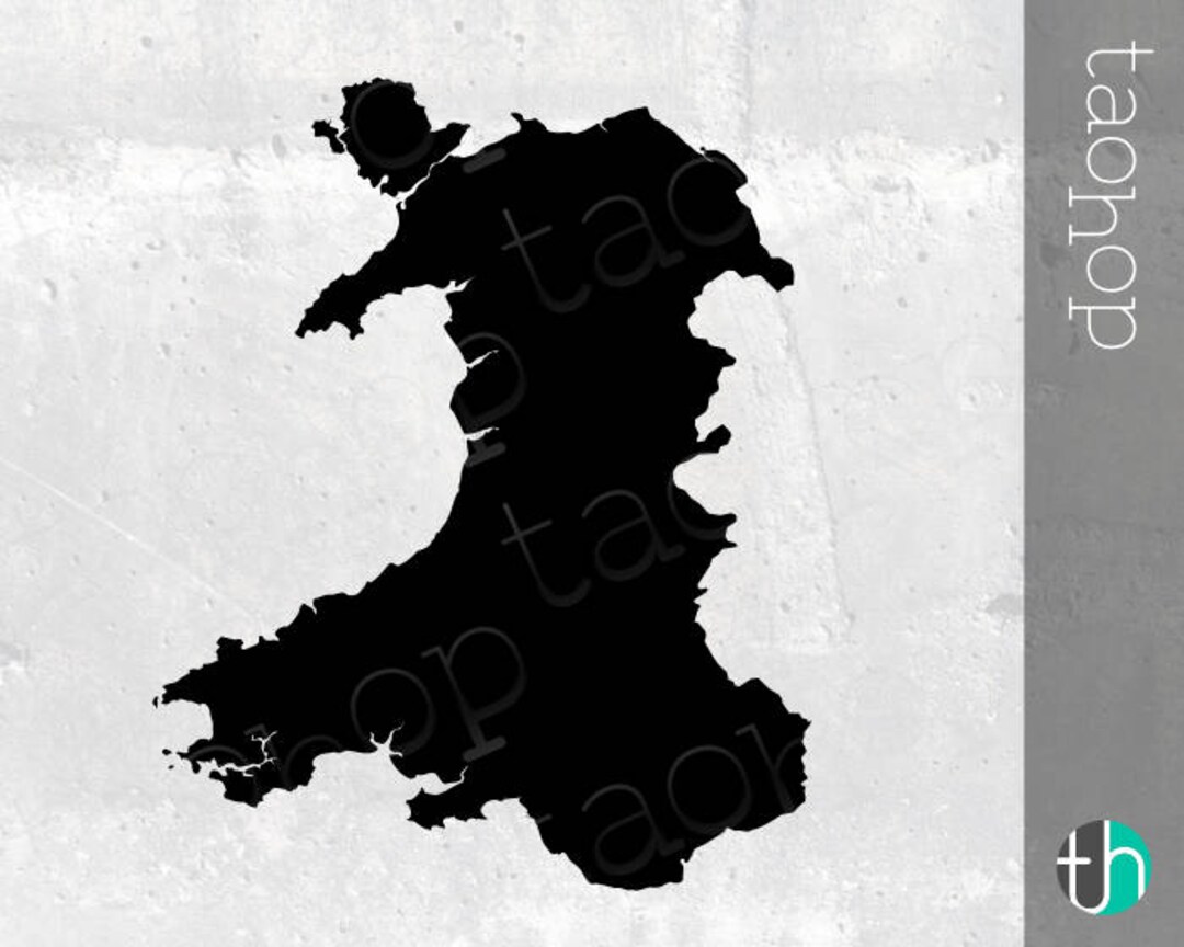Wales SVG, PNG, Wales Silhouette, High Detail and Smoothed Versions. - Etsy