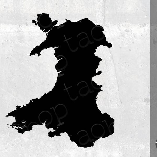 Wales Map Svg - Etsy UK