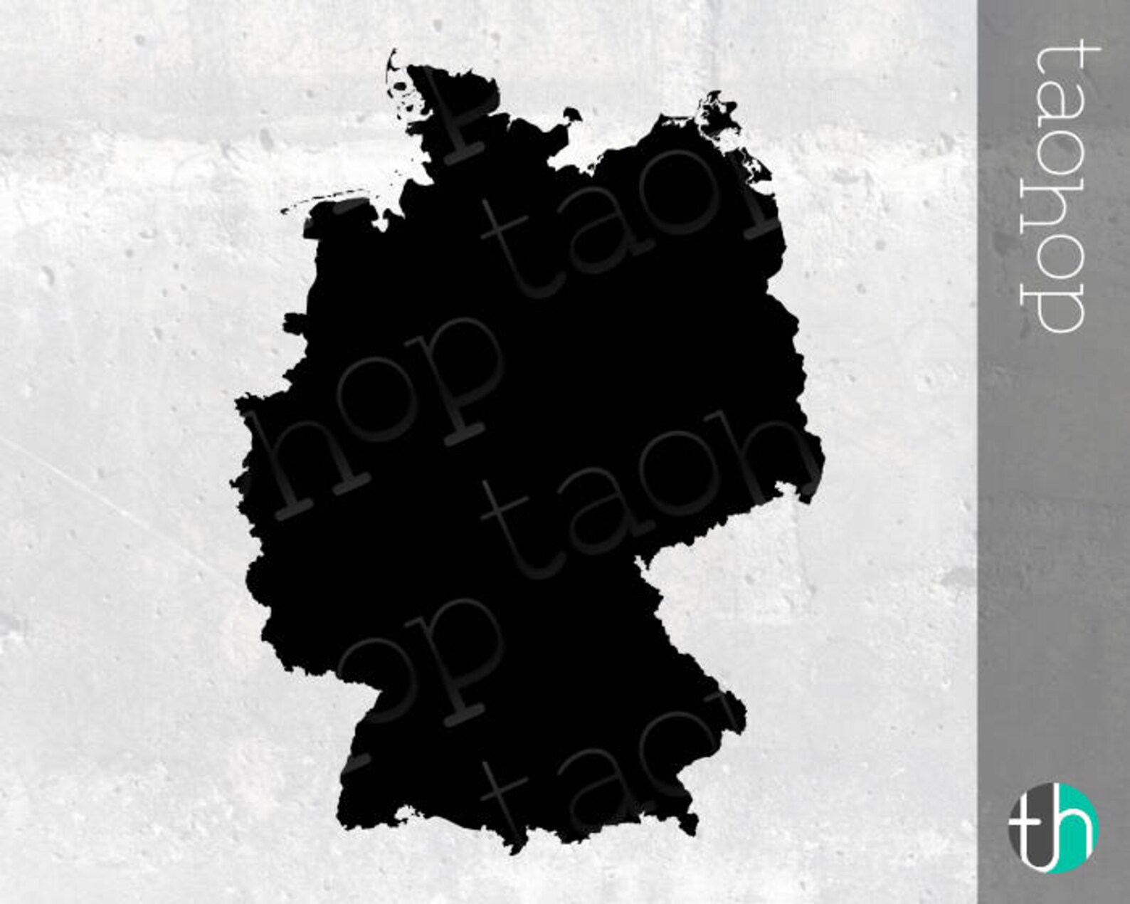Germany SVG, PNG, Germany Silhouette, High Detail and Low Detail ...