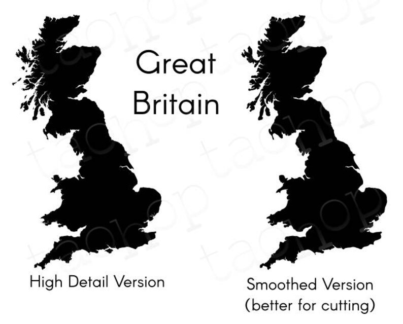 UK and Ireland SVG, PNG, Bundle - England, Scotland, Wales, Ireland ...