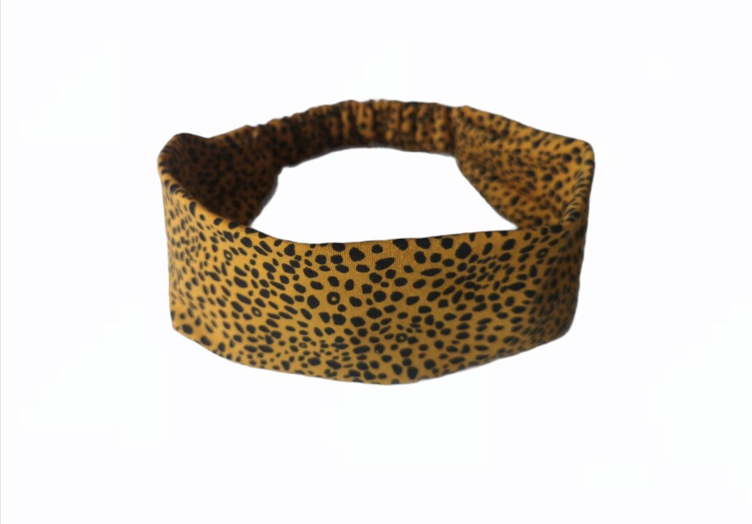 Cheetah Spots Print Headband|stretchy Cotton Headband|sports Hairband ...