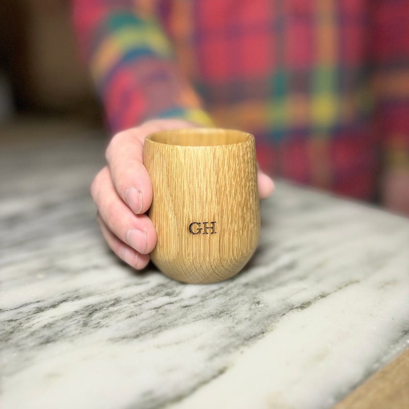 Bourbon Oak Whiskey Cup - Etsy